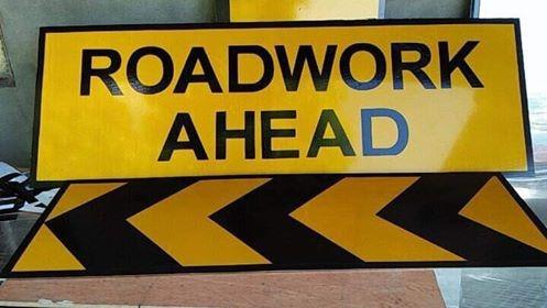 Road Sign, Chevron, Safety Signs, Commercial & Industrial, Construction ...