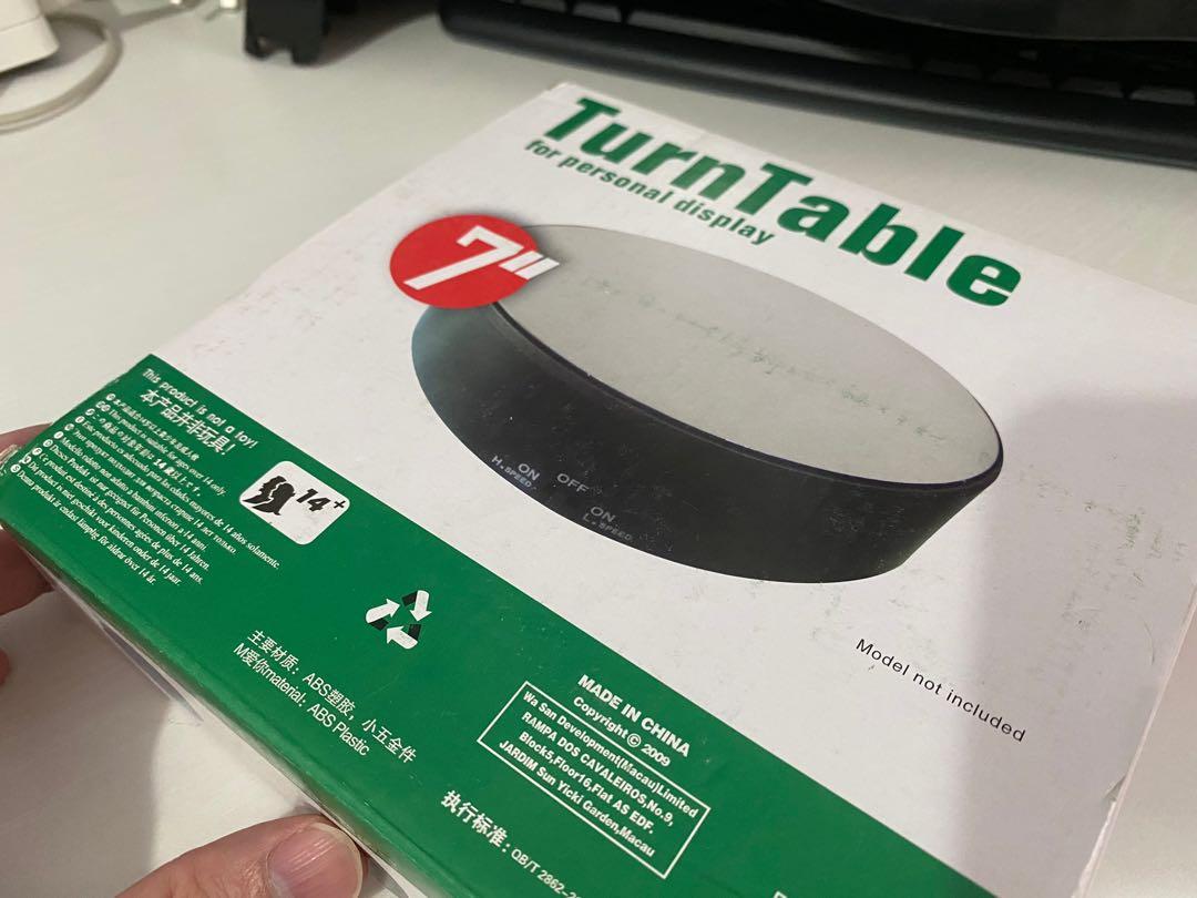 Turn Table for Display 182mm with 2 level speed control, Hobbies & Toys ...