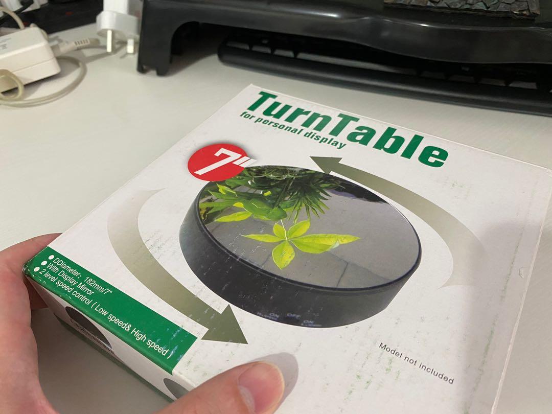 Turn Table for Display 182mm with 2 level speed control, Hobbies & Toys ...