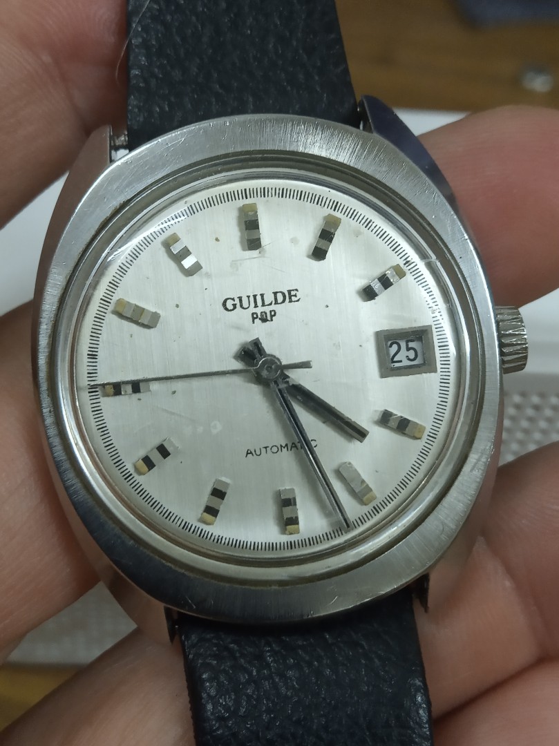 Vintage Guilde automatic watch Swiss made, Men's Fashion, Watches & Accessories, Watches on ...