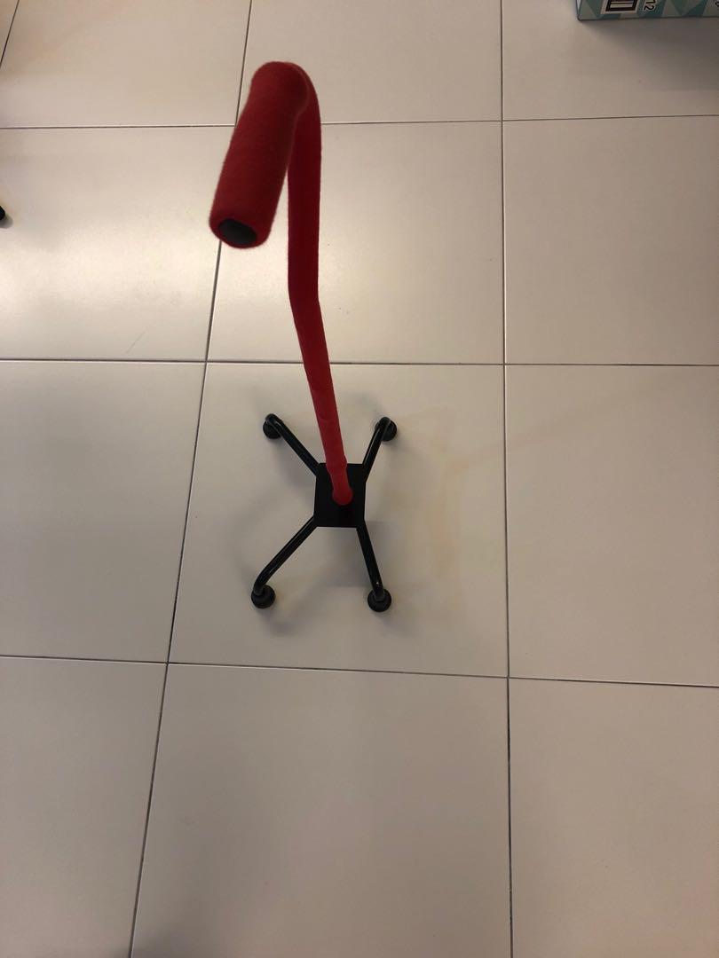 Red, Walking stick/ cane, BION, Quad Cane, Broad Base, Health ...