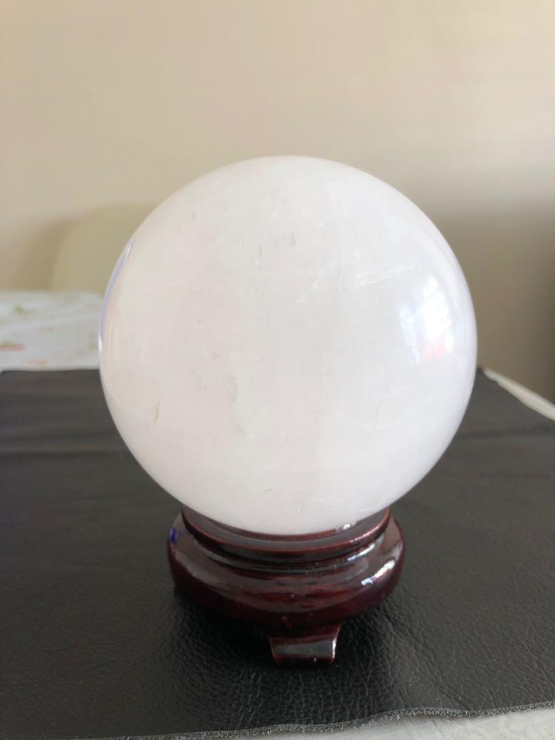 White crystal ball, Women's Fashion, Jewelry & Organisers, Precious ...