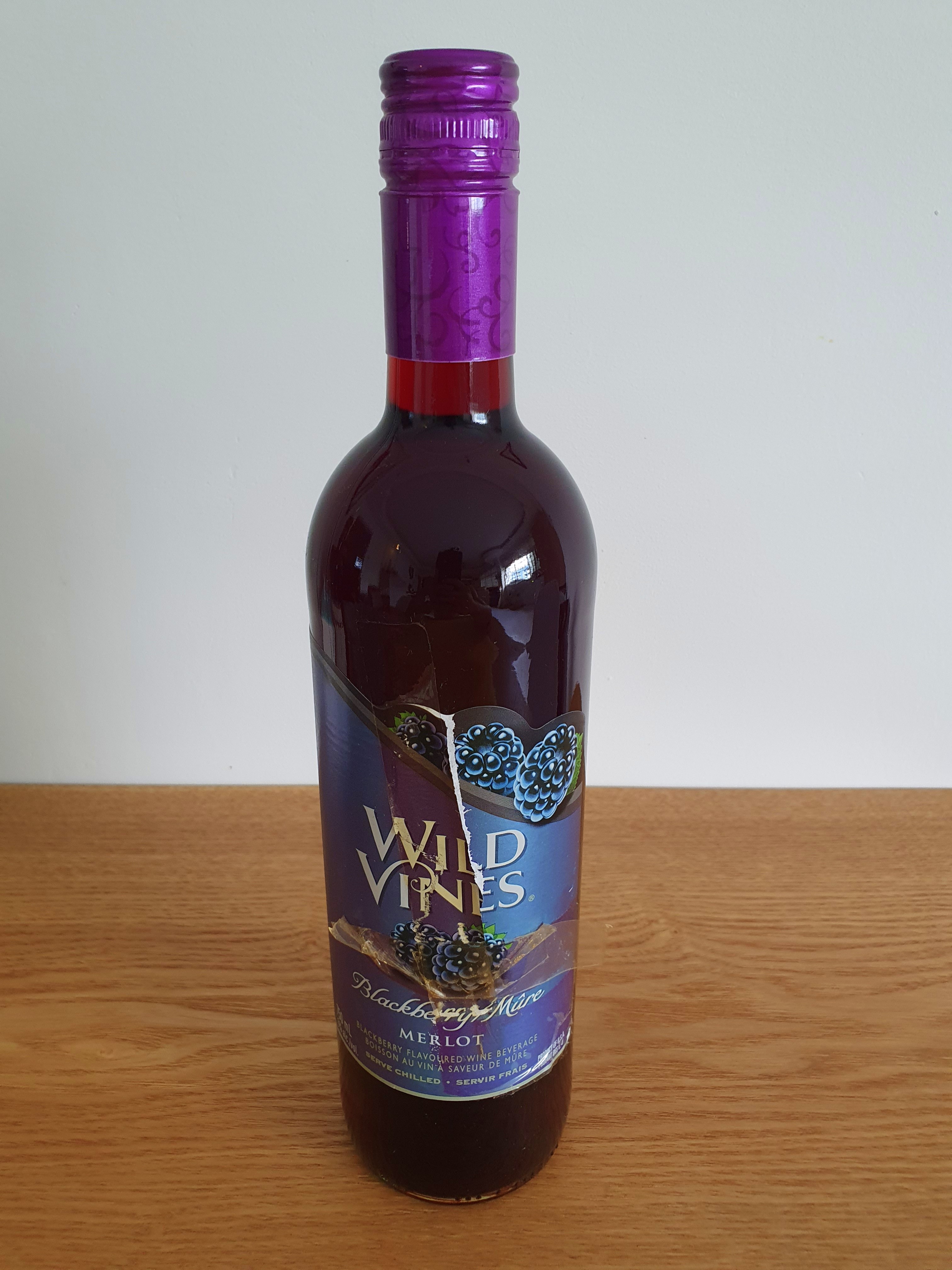Wild Vines Blackberry Merlot 750mL, Food & Drinks, Alcoholic Beverages ...