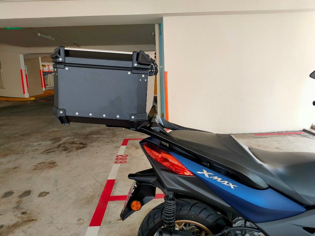 Free installation XMAX box rack bundle package Aluminium top box heavy duty rack Yamaha ...