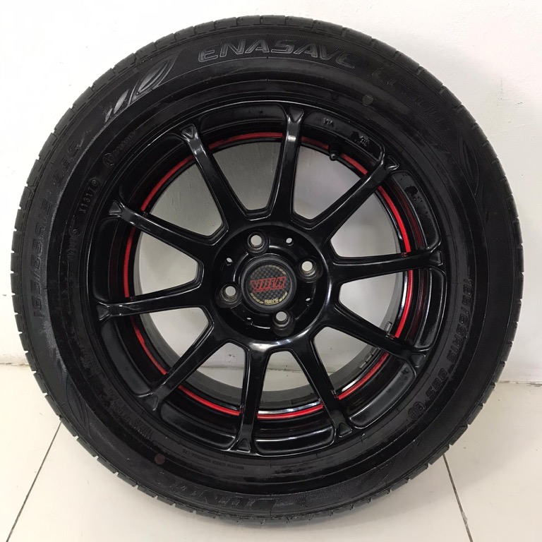 15'' Sport Rims w Tyres 4x100 (SR524), Car Accessories, Tyres & Rims on ...