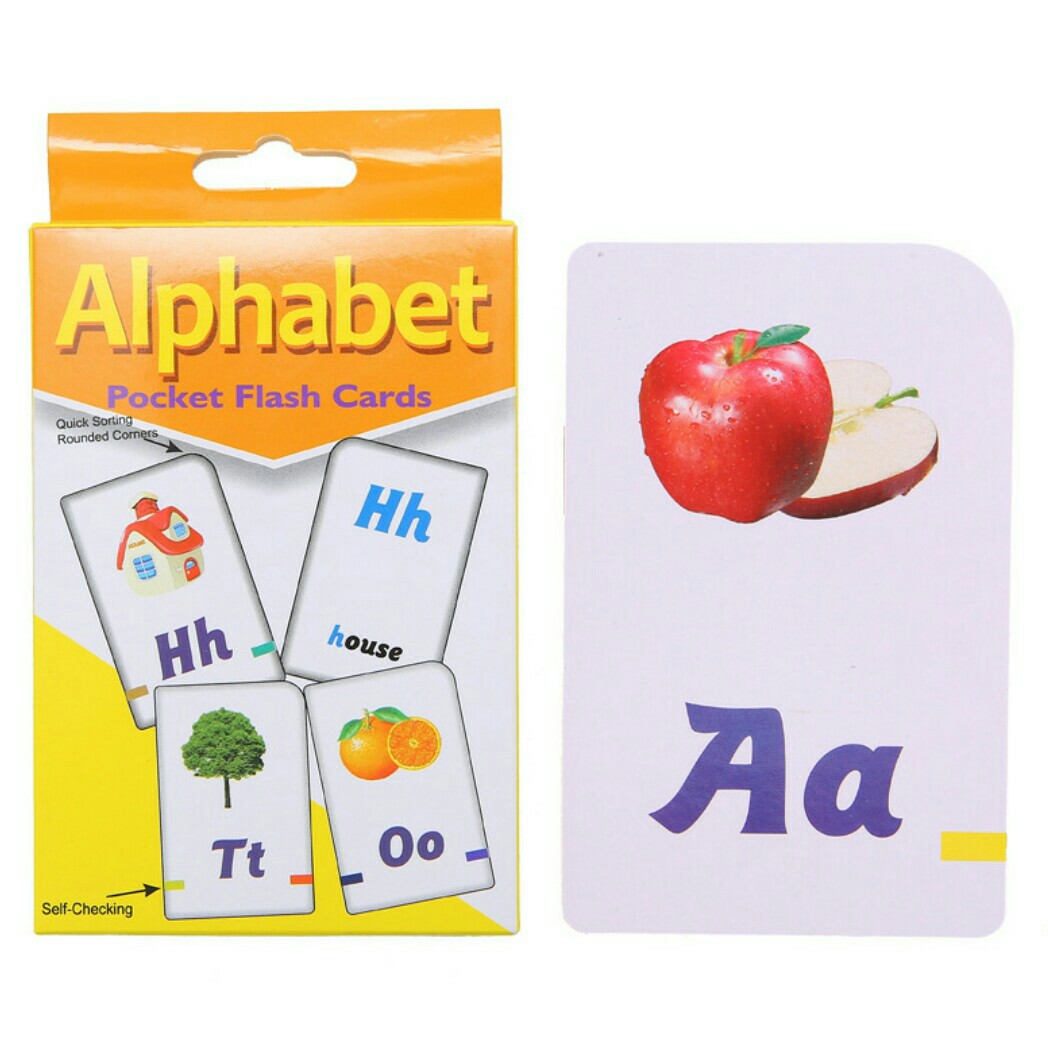 Alphabet Flash Cards Alphabets A to Z Letters Pictures Words Spell ...