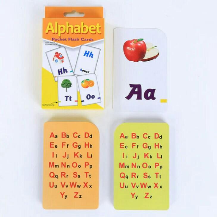 Alphabet Flash Cards Alphabets A to Z Letters Pictures Words Spell ...