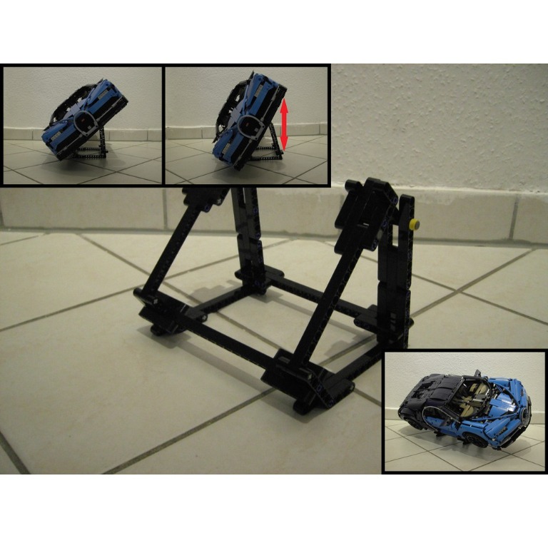 Adjustable Side Vertical Stand for 42083 Bugatti Chiron LEGO Technic ...