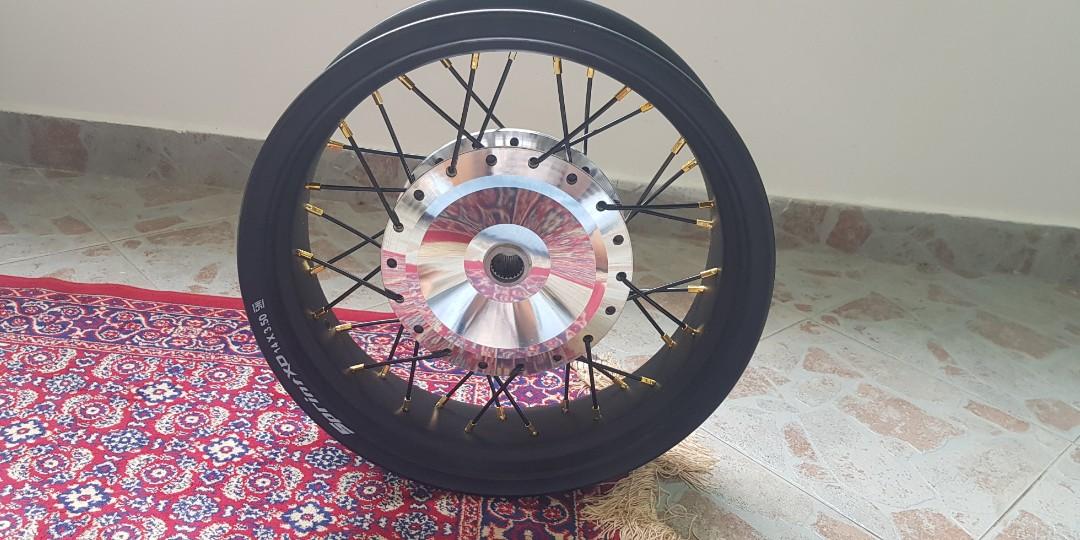 AEROX spoke rims (rear disc brake) / pnp for Nmax, Motorcycles ...