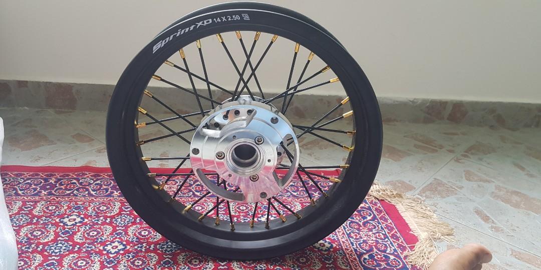 AEROX spoke rims (rear disc brake) / pnp for Nmax, Motorcycles ...