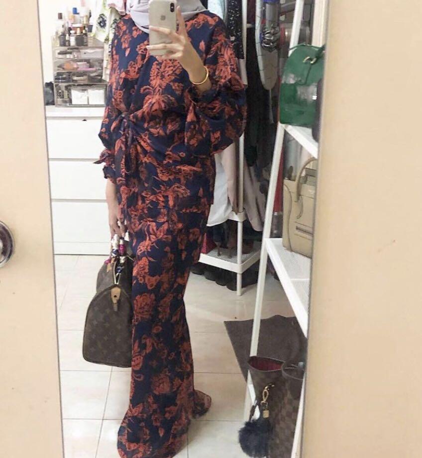 Alia b astrid kimono kurung with mermaid skirt, Women's Fashion ...