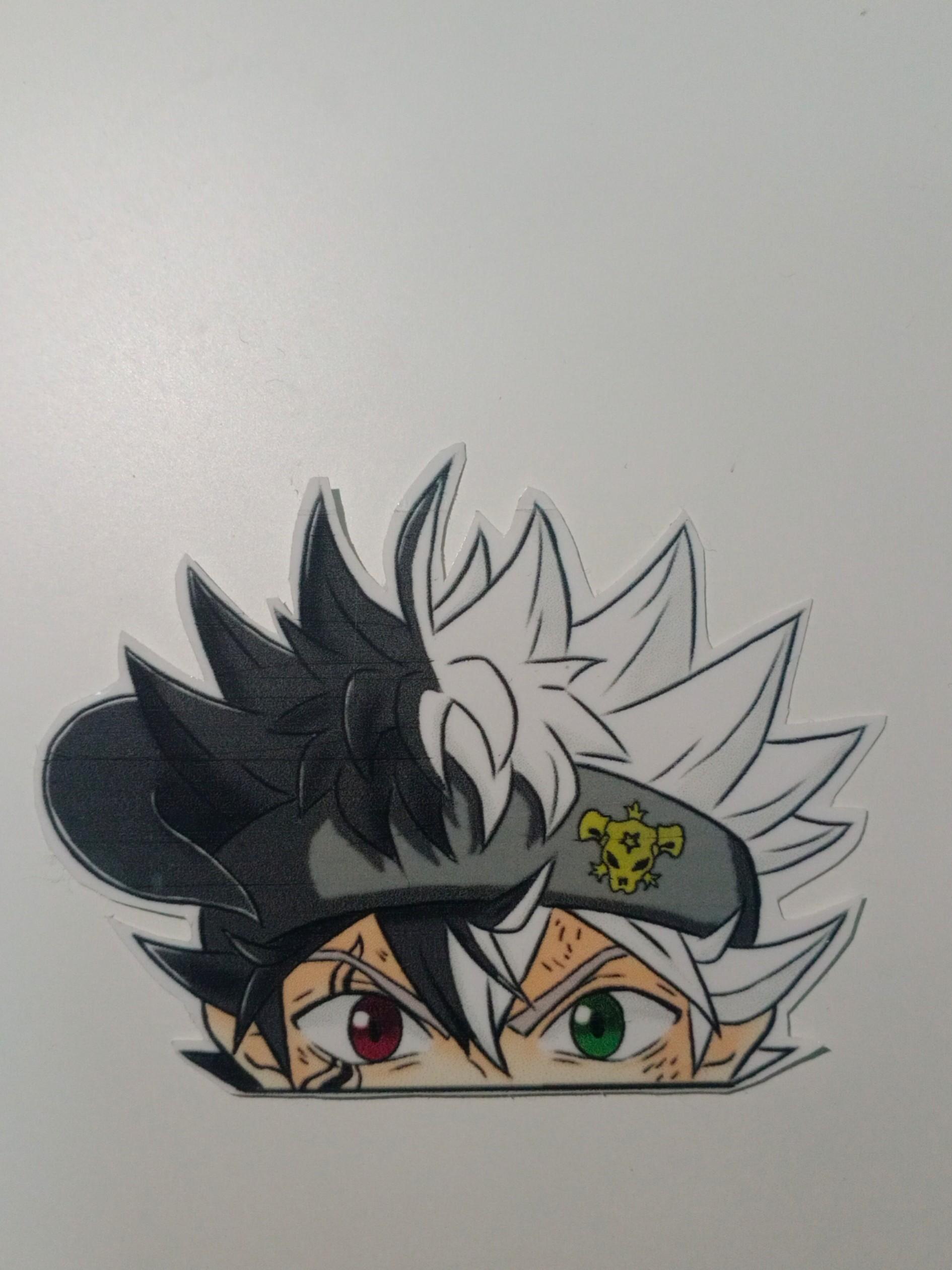 Asta Black Clover sticker, Hobbies & Toys, Collectibles & Memorabilia ...