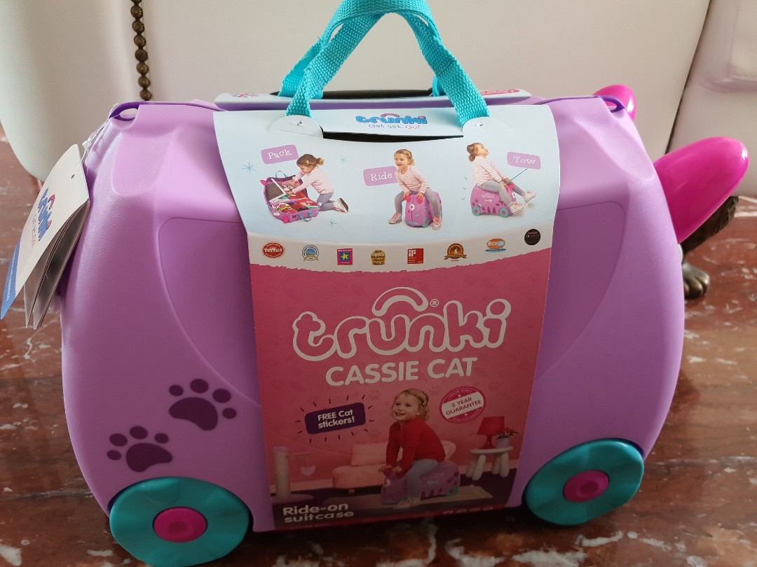 Brand New Trunki Luggage (Cassie cat), Babies & Kids, Infant Playtime ...
