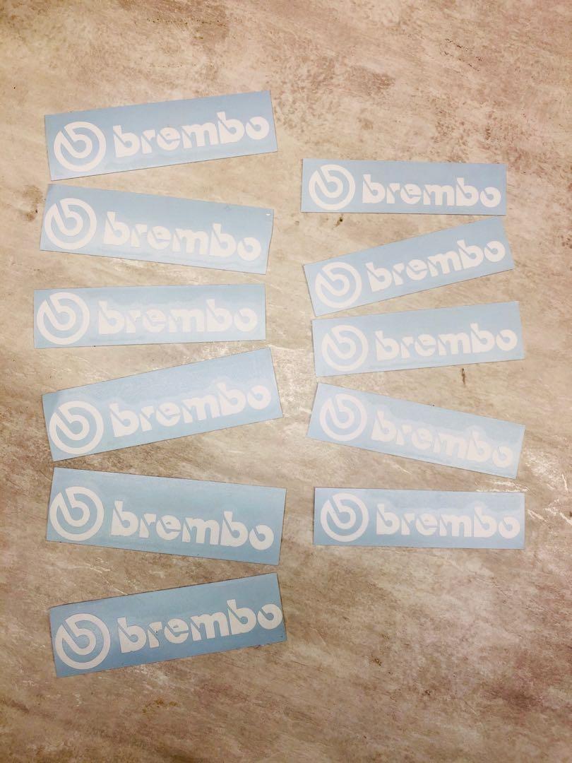 Brembo Logo Die Cut Sticker, Car Accessories, Accessories on Carousell