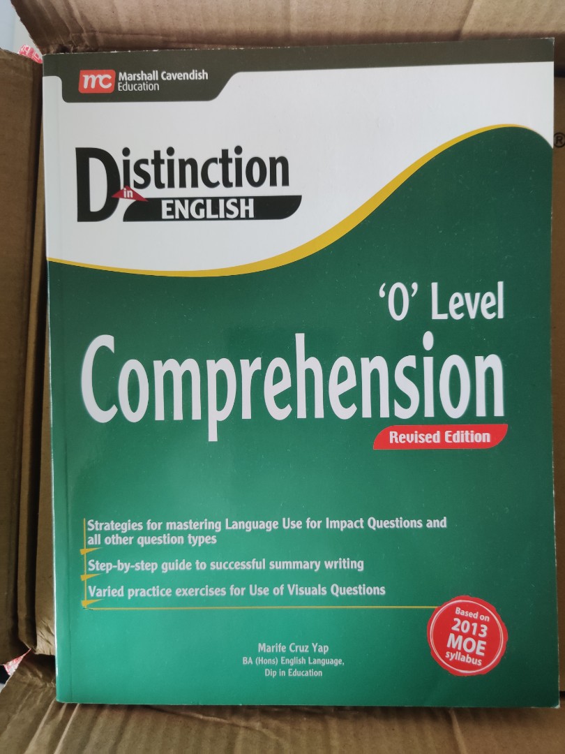 Distinction in English O Level English Comprehension, Hobbies & Toys ...