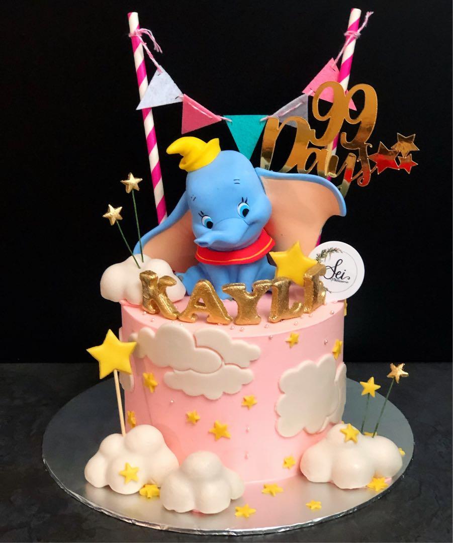 Dumbo theme cake, Food & Drinks, Homemade Bakes on Carousell
