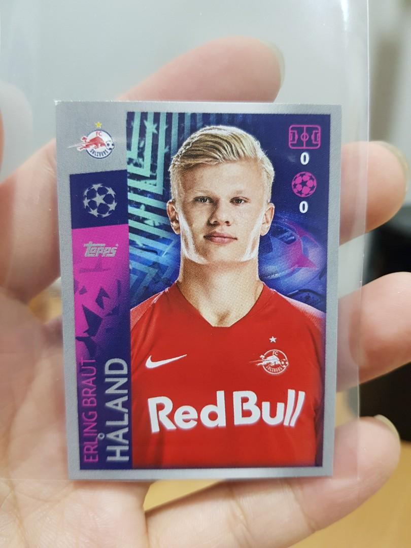 Erling Haaland Topps Champions League stickers, Hobbies & Toys, Toys ...