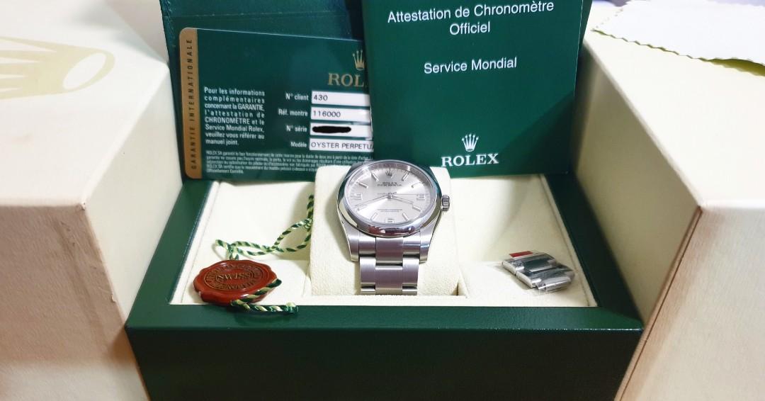 *Full Set* Rolex Oyster Perpetual 36 Ref. 11600, Luxury, Watches on ...