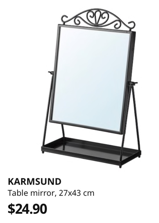 Ikea black Mirror, Furniture & Home Living, Home Decor, Mirrors on ...