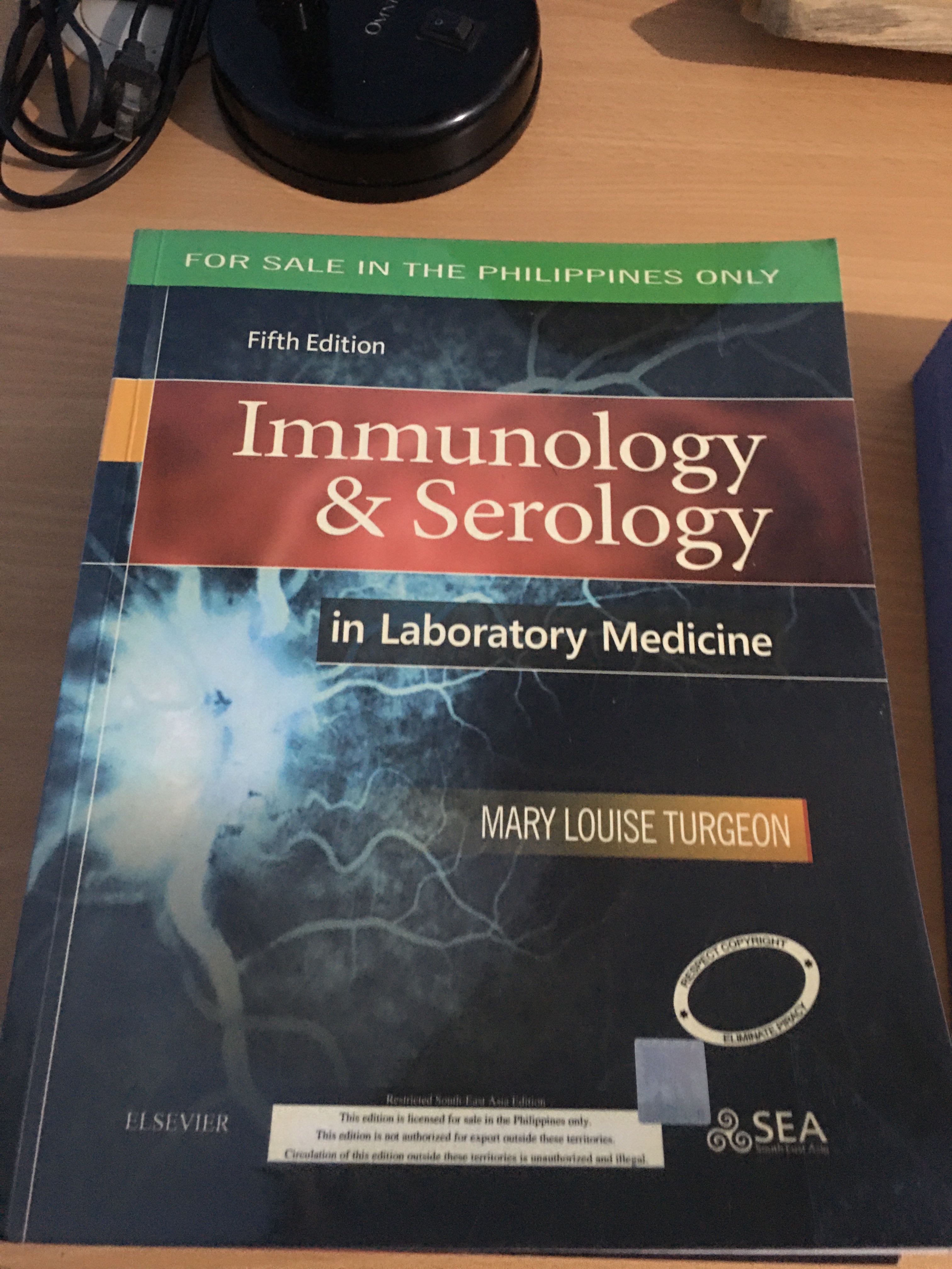 Immunology and Serology 5th Edition by Turgeon, Hobbies & Toys, Books ...