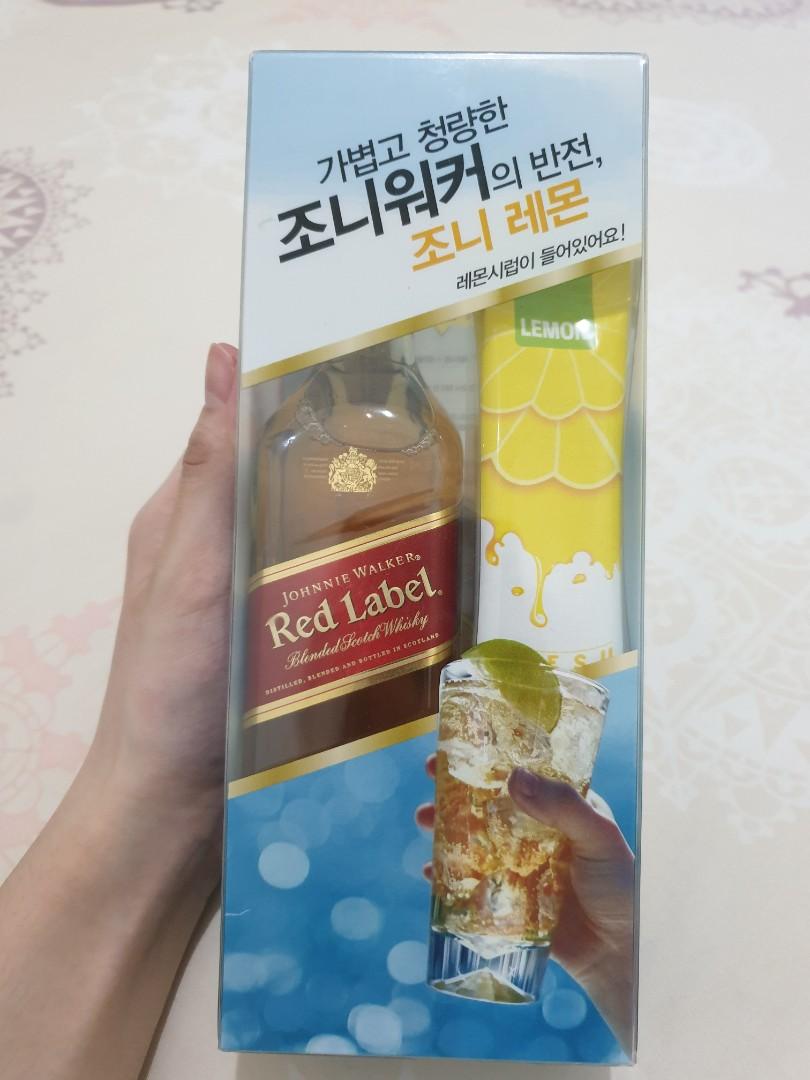 Minuman Whisky Red Label original 100%, Barang Yang Dicari di Carousell