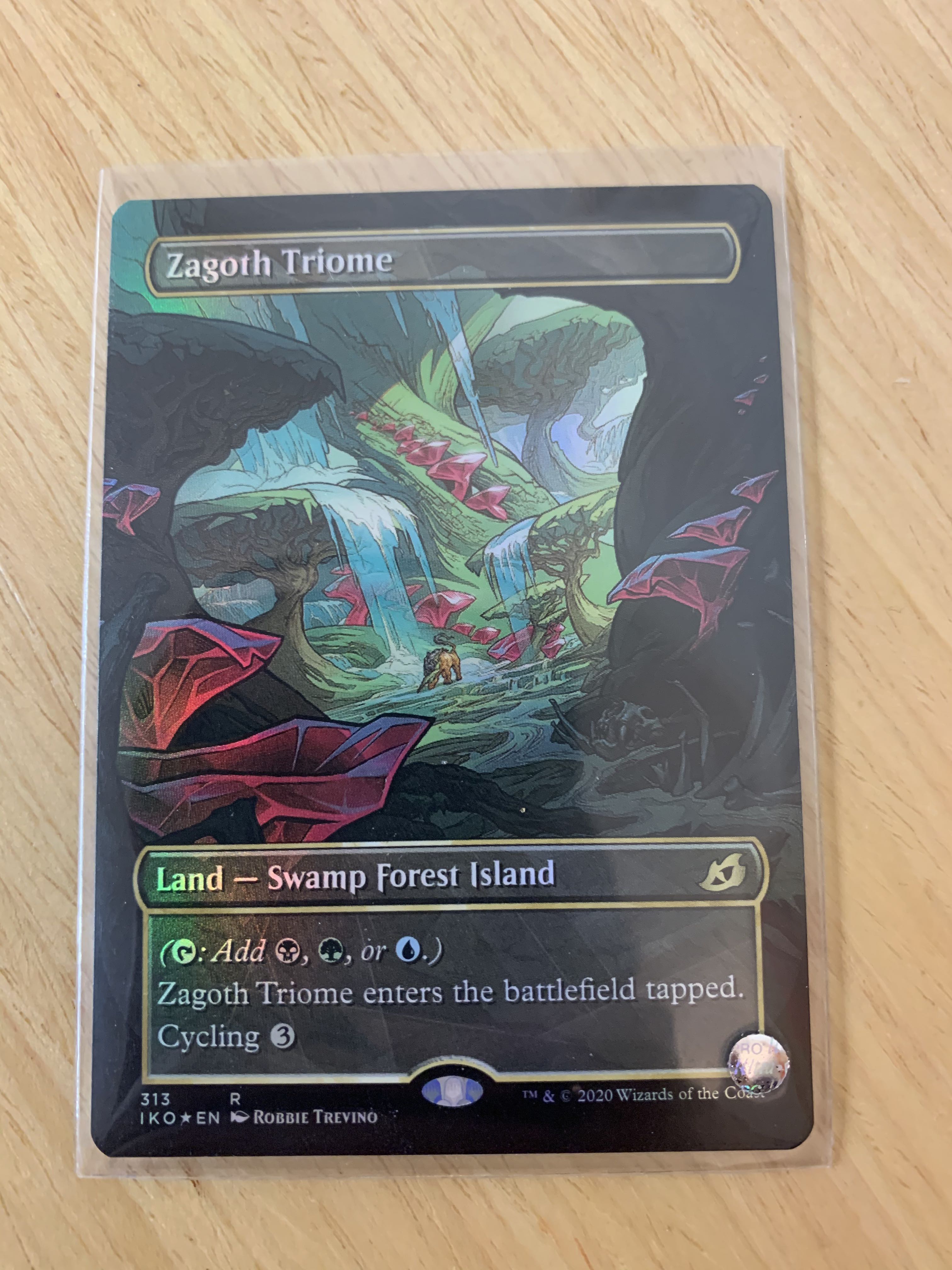 MTG Ikoria foil Zagoth Triome (Showcase), 興趣及遊戲, 旅行, 旅遊 - 旅行必需品及用品 ...
