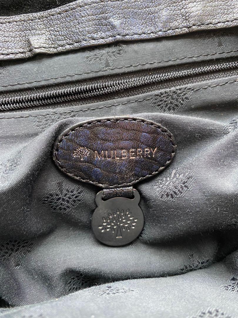 Mulberry Alexa Regular Midnight Two Tone Lambskin, Women's Fashion ...
