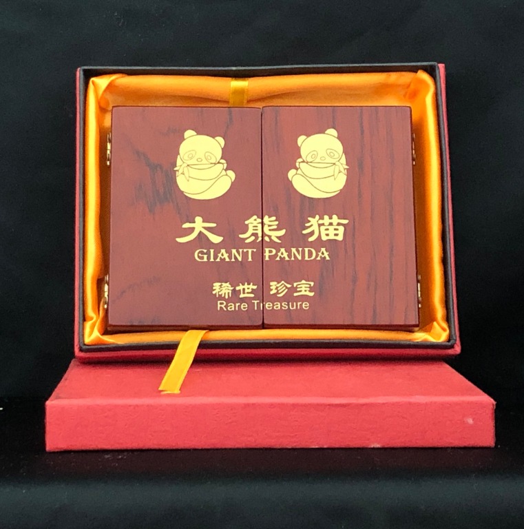 New Giant Panda Rare Treasure | Foldable Wooden Hinged Art, Hobbies ...