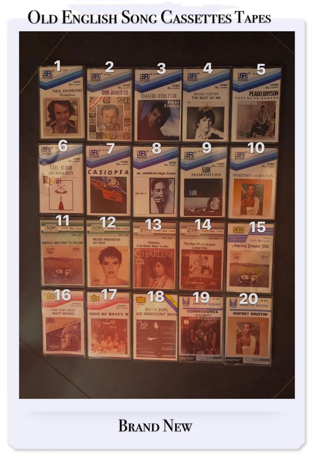 Old English Song Cassettes Tapes #2, Hobbies & Toys, Music & Media, CDs ...