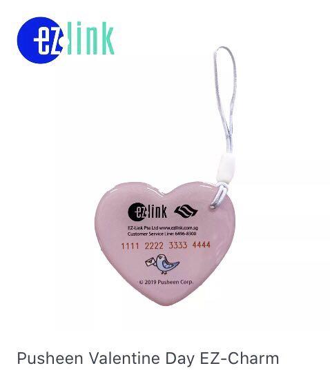 Pusheen valentine EZ-Link charm, Everything Else on Carousell