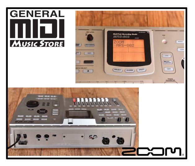 RARE! ZOOM MRS-802 DIGITAL MULTITRACK RECORDING STUDIO / 8 TRACKS ...