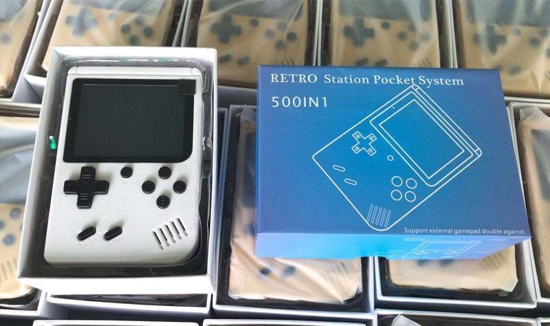 Retro pocket station 500 in 1 Handheld Game, Video Gaming, Video Game ...