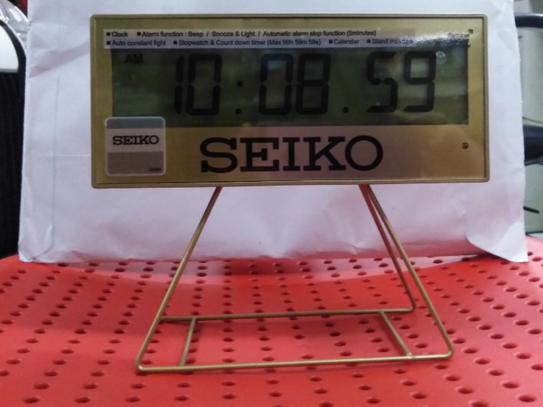Seiko limited edition digital clock, Furniture & Home Living, Furniture ...