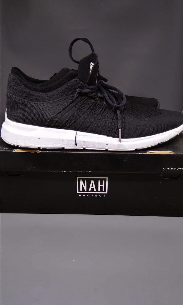 Sepatu NAH Project yas black, Fesyen Pria, Sepatu , Sneakers di Carousell