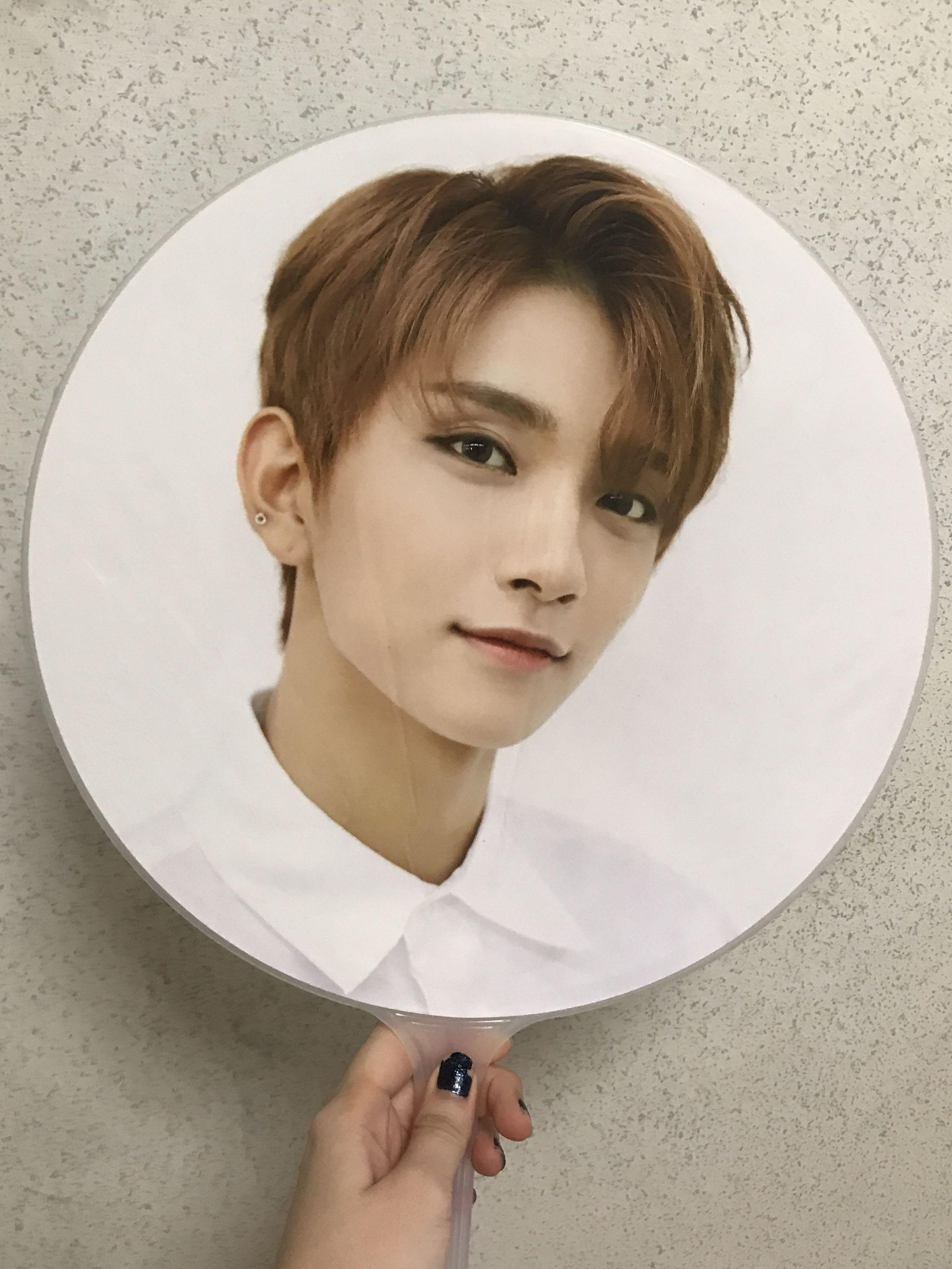 Seventeen Joshua Diamond Edge Image Picket fan, Hobbies & Toys ...