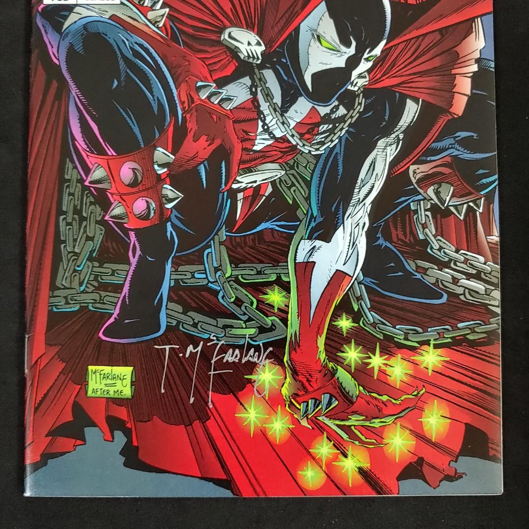 Spawn #8 (1993) signed by Todd McFarlane *** Spider-Man #1 Homage Cover ...