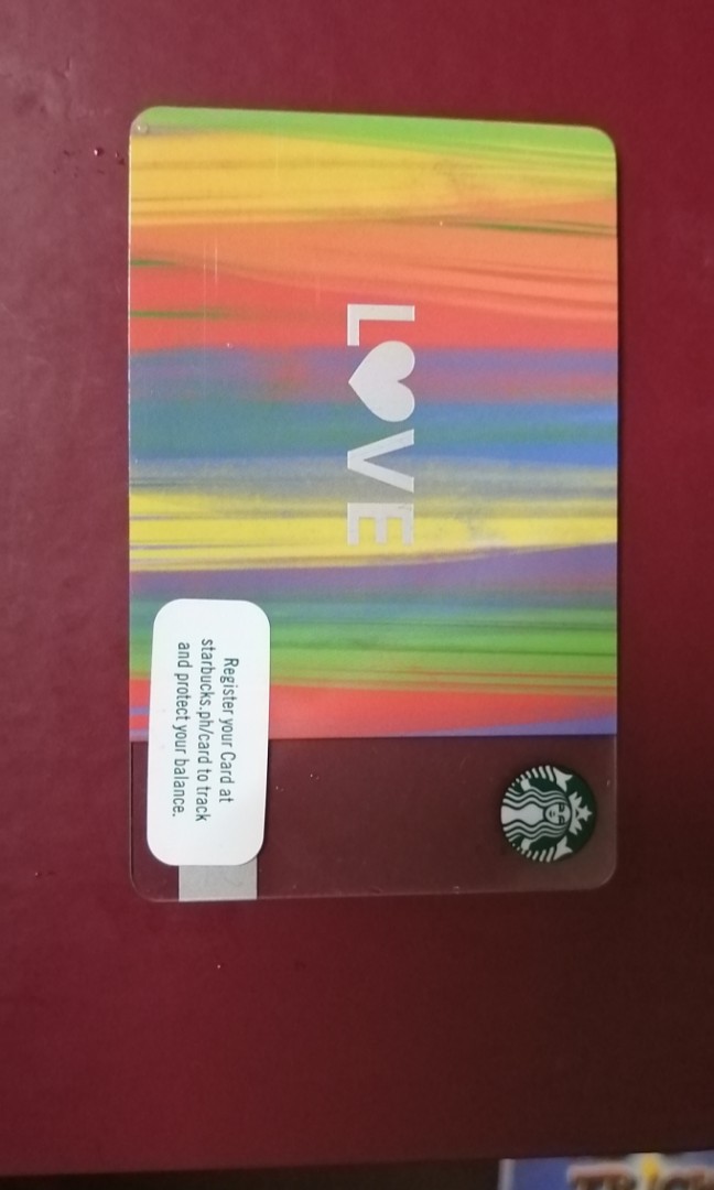 Starbucks ph rainbow love card, Tickets & Vouchers, Store Credits on ...