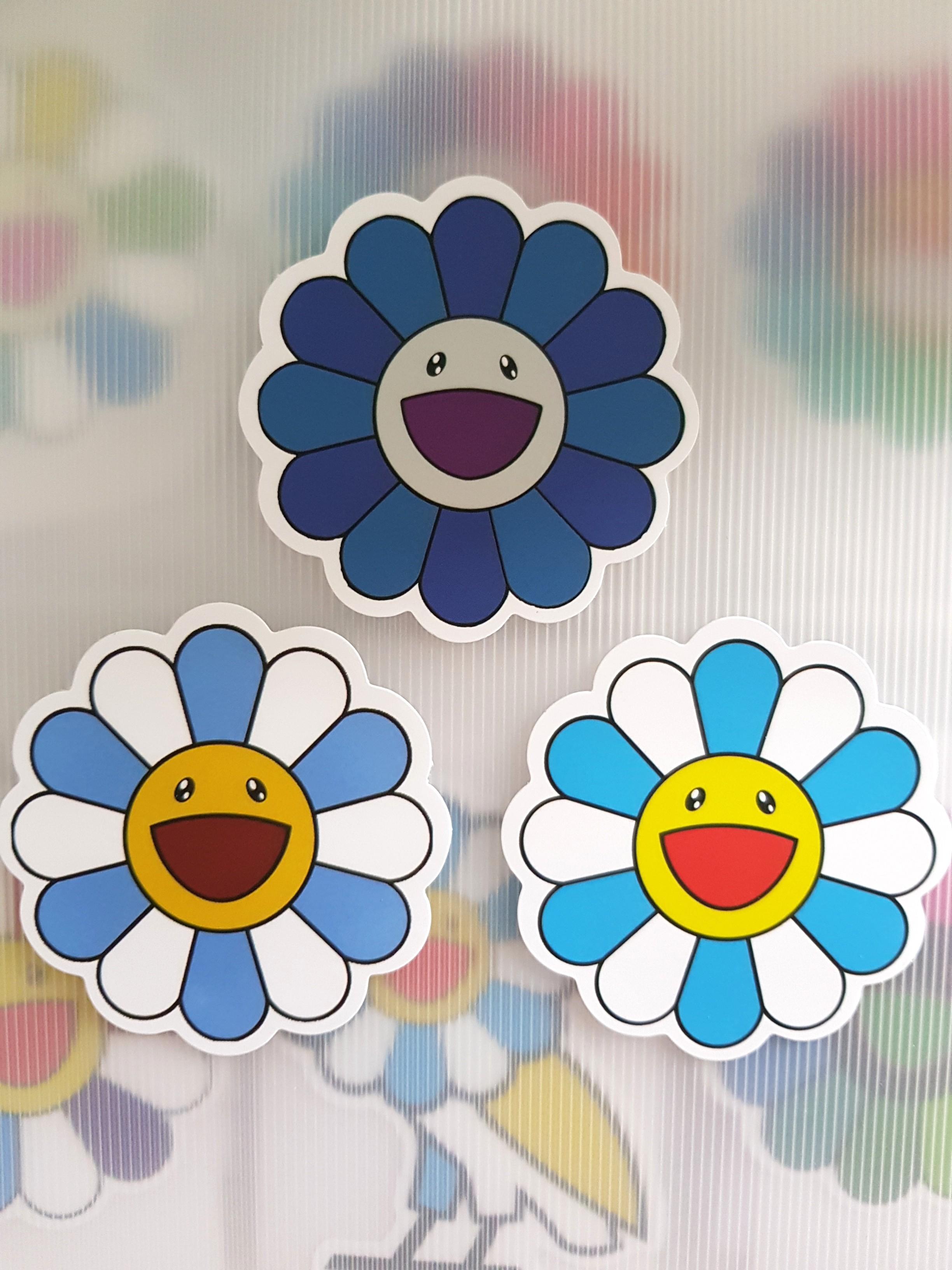 Takashi Murakami Blue Sticker Set, Vintage & Collectibles, Stamps ...