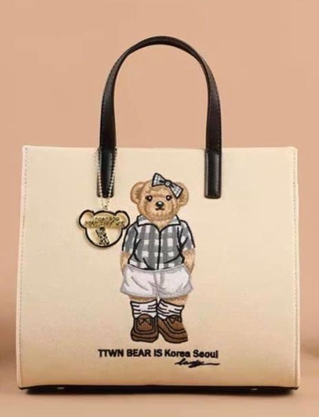 TTWN Bear Bag Seoul LATEST, Women's Fashion, Bags & Wallets, Tote Bags ...