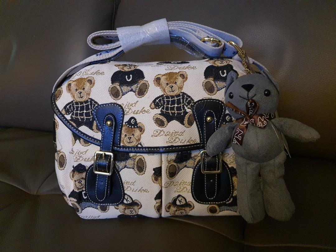 TTWN Bear Messenger Bag - Limited Edition Print, Women's Fashion, Bags ...