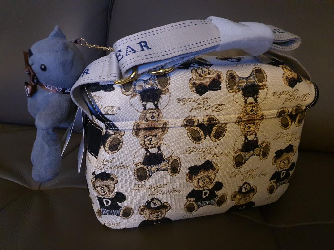 TTWN Bear Messenger Bag - Limited Edition Print, Women's Fashion, Bags ...