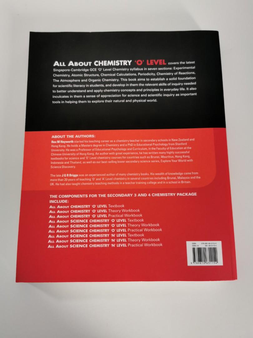 All about Chemistry O level textbook, Hobbies & Toys, Books & Magazines ...