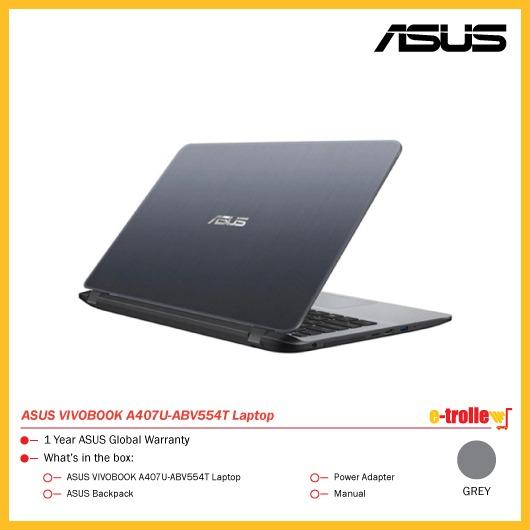 ASUS VIVOBOOK A407U-ABV554T Laptop (Grey), Computers & Tech, Laptops ...