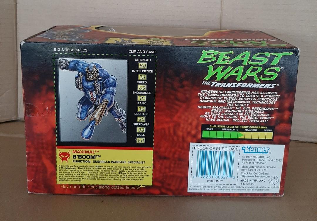 Beast Wars Maximal B'Boom Kenner Transformers Figure, Hobbies & Toys ...