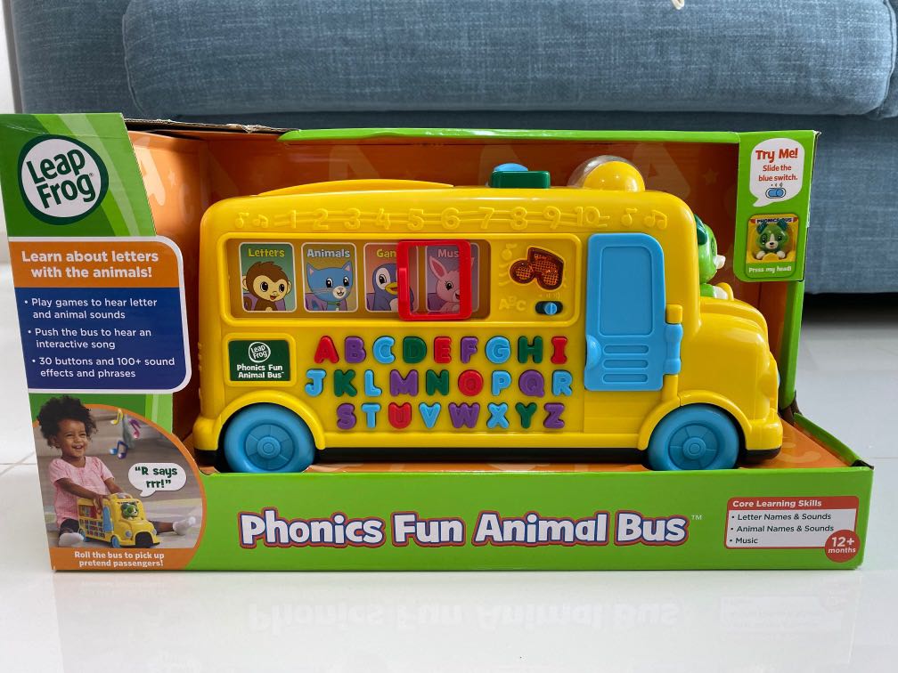 Brand new Leapfrog Phonics Fun Animal Bus, Hobbies & Toys, Toys & Games ...