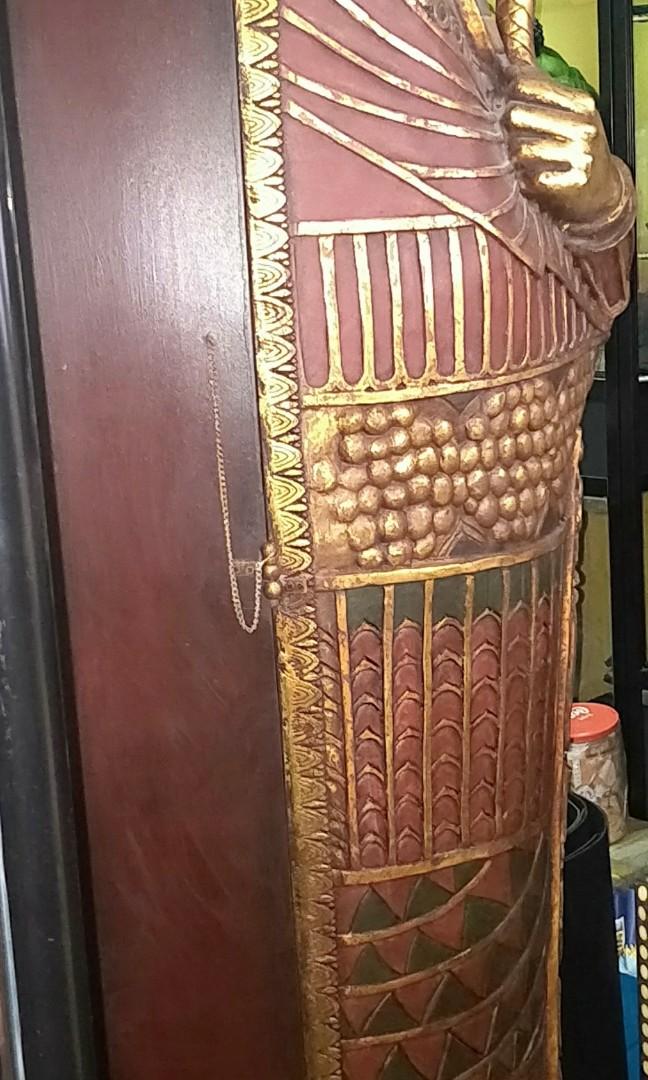 Egyptian Mummy Sarcophagus Style CD/Bookcase Cabinet, Hobbies & Toys ...