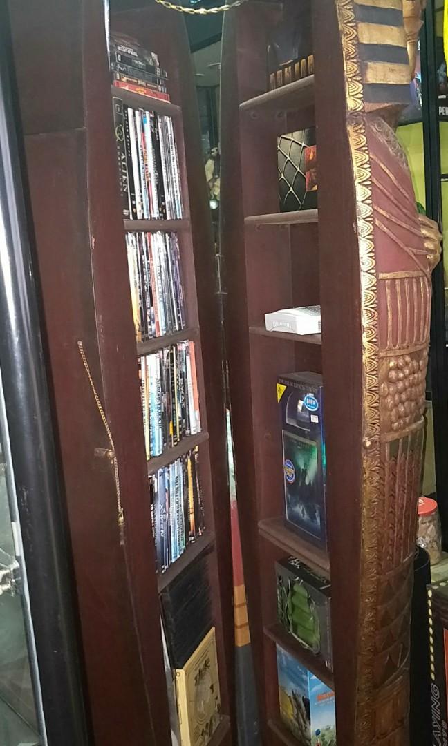 Egyptian Mummy Sarcophagus Style CD/Bookcase Cabinet, Hobbies & Toys ...