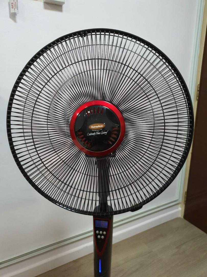 Europace 16" Stand Fan (With Vertical and Horizontal Swing)and Remote ...