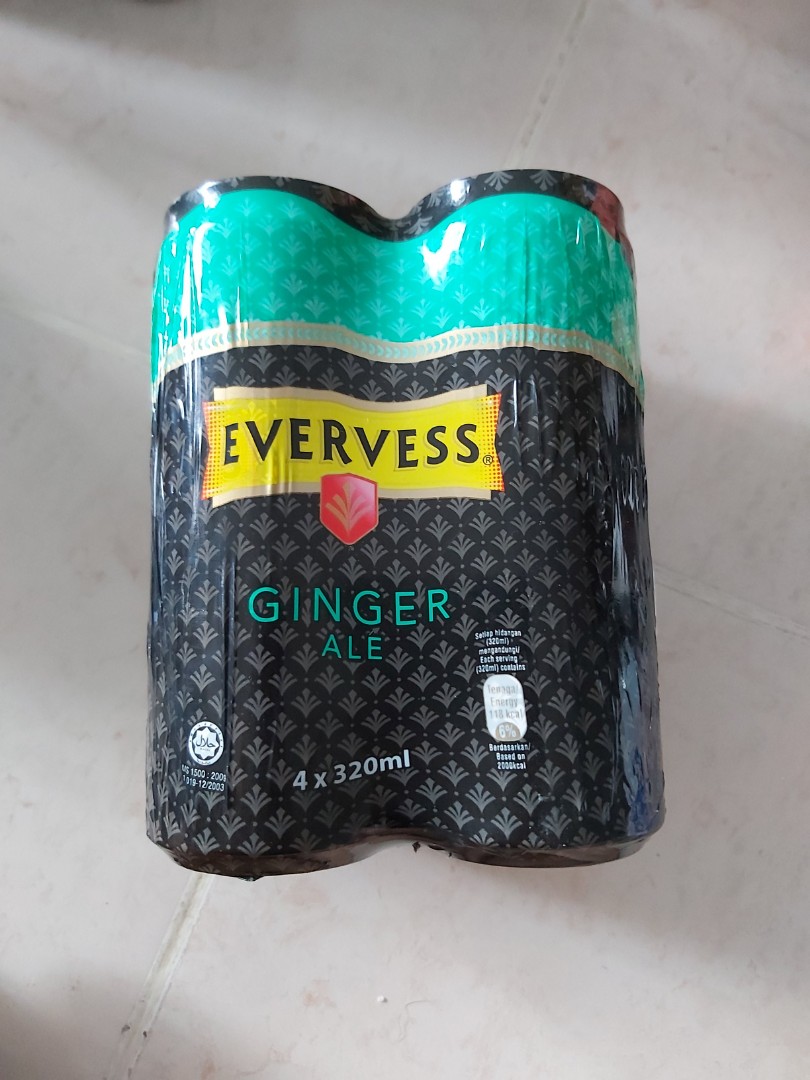 EVERVESS Ginger Ale - 4s Pack, Food & Drinks, Local Eats on Carousell