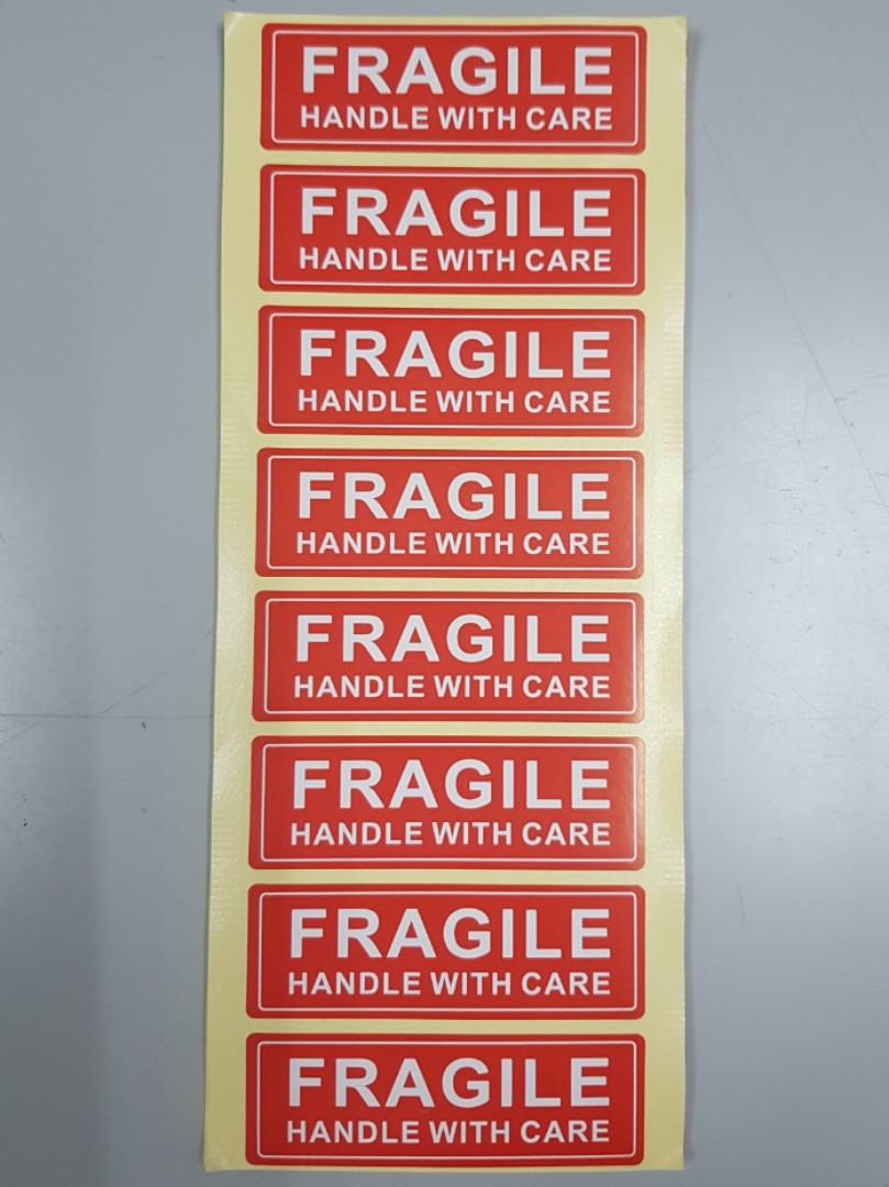 FRAGILE STICKERS, Books & Stationery, Stationery on Carousell